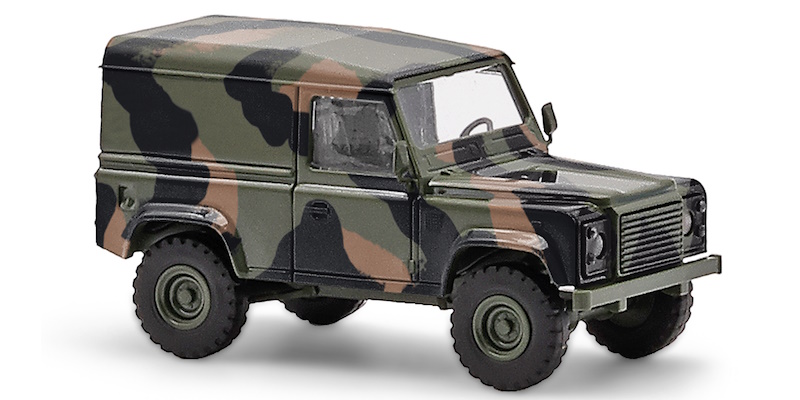 Cars & Trucks 1:87 (H0): Military Land Rover Defender 90, Camouflage